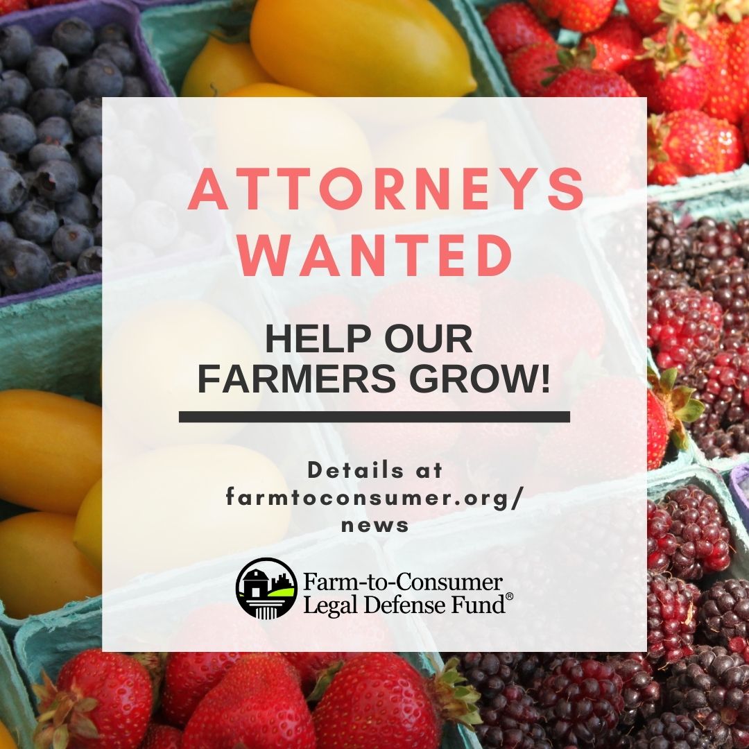 Attorneys Wanted: Help Our Farmers Grow! - Farm-to-Consumer Legal ...