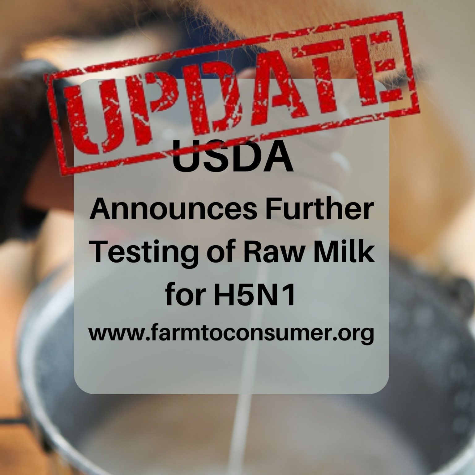 UPDATE: USDA-APHIS Order Unlikely to Include Federal Testing of Raw ...